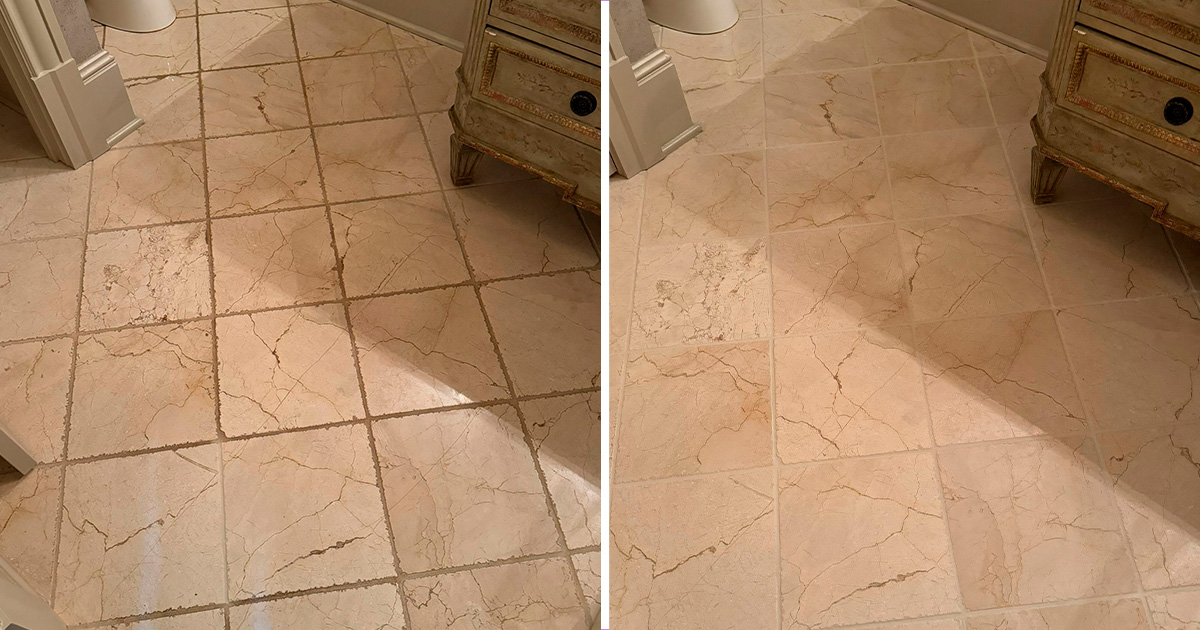 A Bathroom Floor in Brentwood TN Gets a Flawless Makeover With Our ...